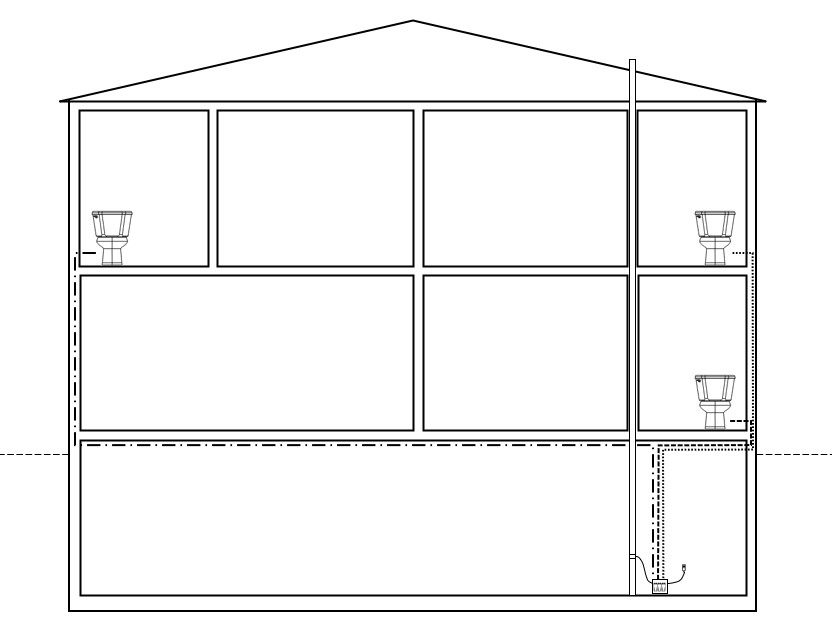 New Construction Install | Potty Sniffer